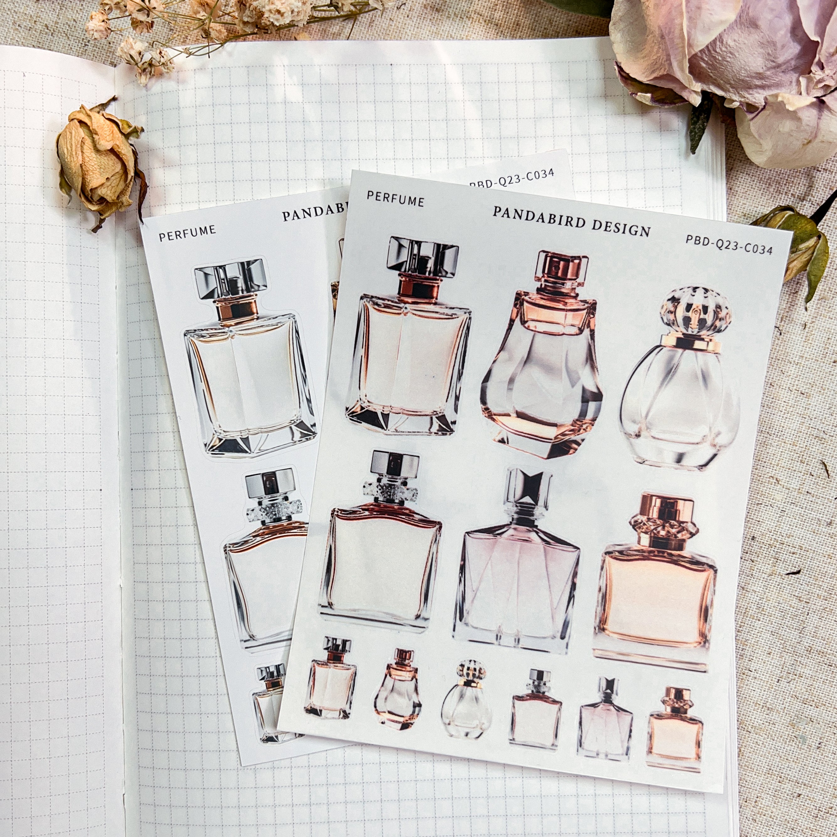 Perfume Stickers – Pandabird Design